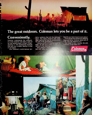 Original 1972 Vintage Coleman Ad: Coleman lets you be a part of it ...