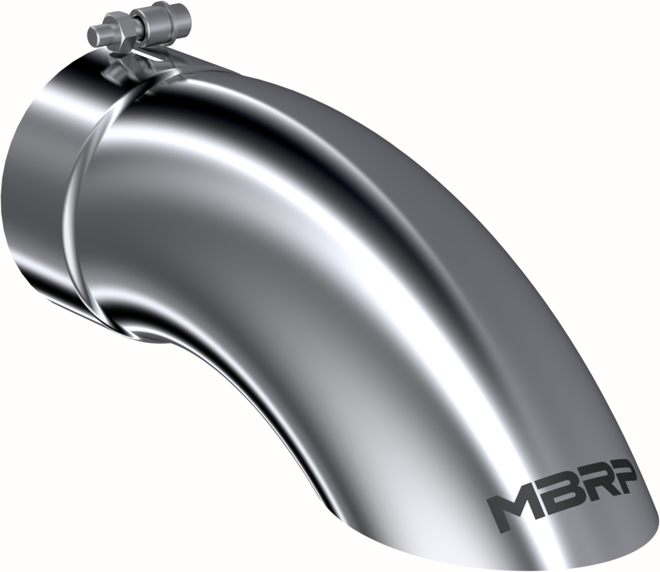 MBRP 14" STAINLESS STEEL DIESEL EXHAUST TIP 5" INLET 5" OUTLET TURN ...
