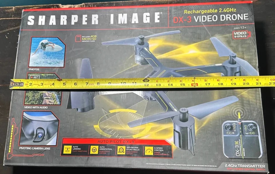 Sharper Image Drone DX-3 Video Drone Stunt Drone Video & Photo Drone | eBay