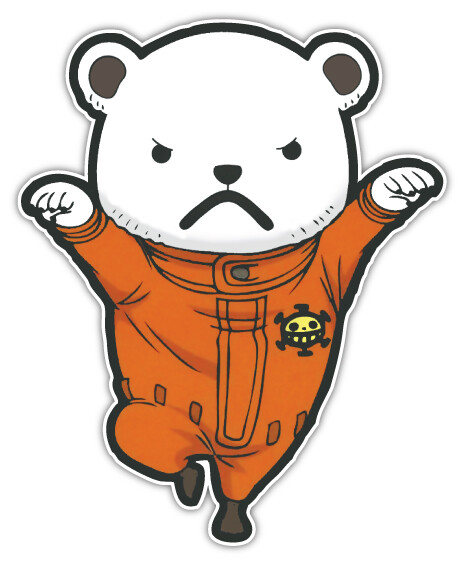 One Piece Bepo Anime Car Motor Window Decal Sticker 012 | eBay