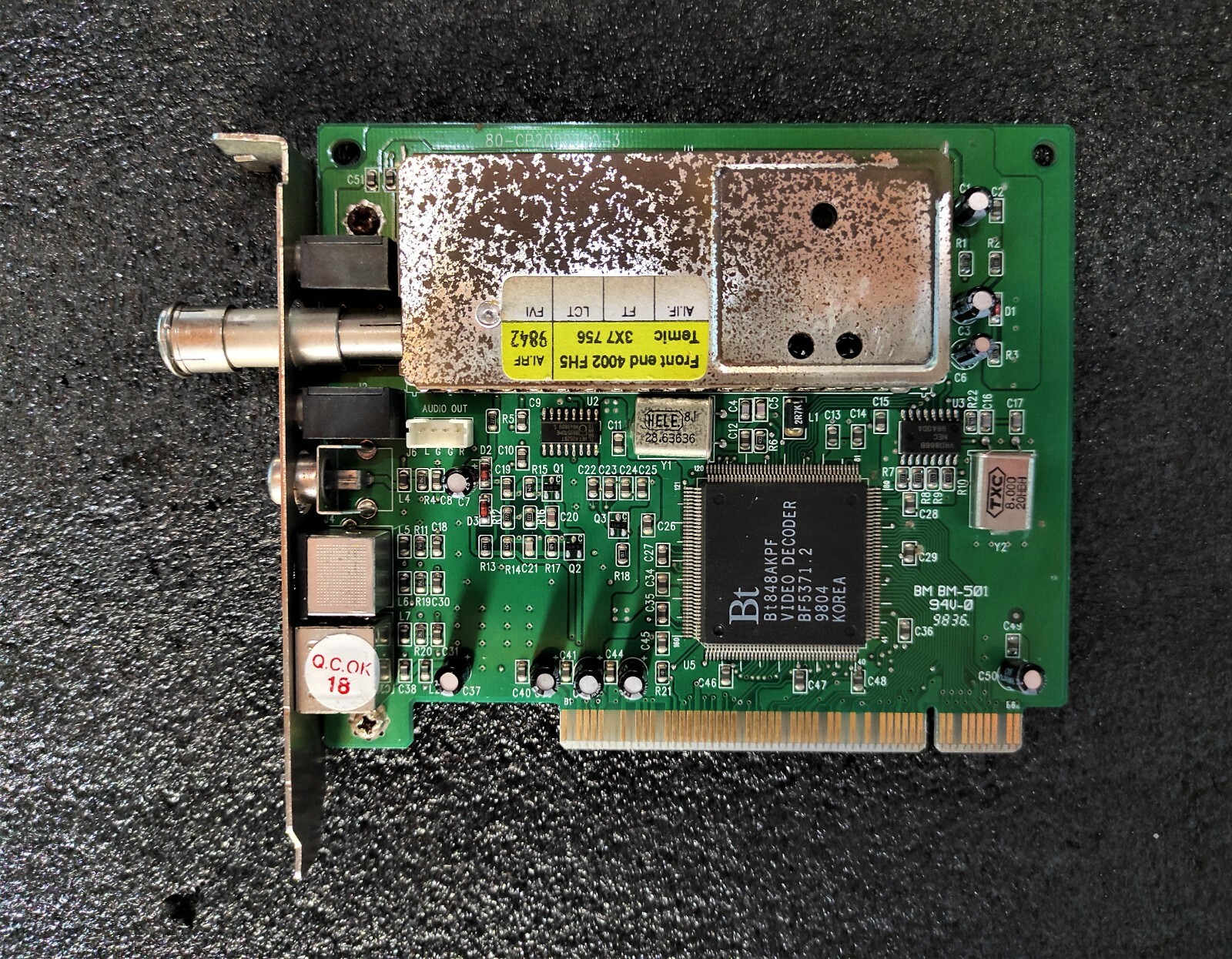 Brooktree CPH031 PCI TV Video Decoder Card Bt Bt848AKPF 80-CP2000300-3 ...
