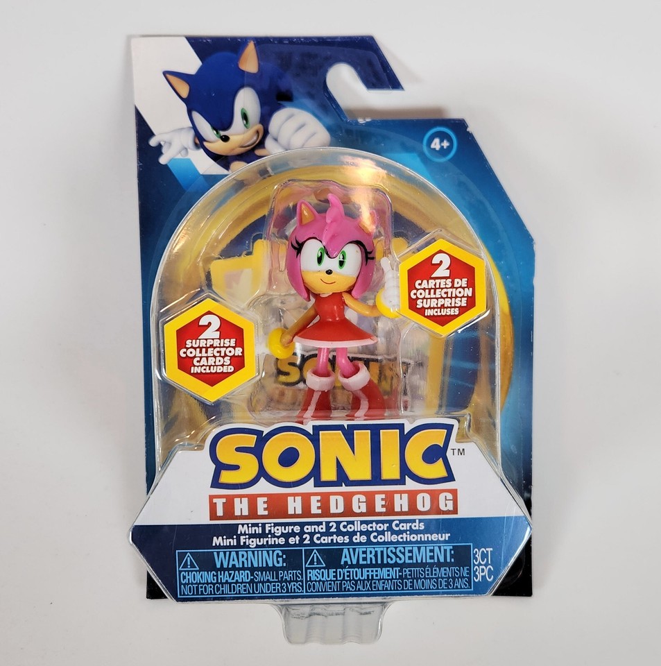 Sonic The Hedgehog 6 Mini Figure Complete Set w Collector Cards Sega ...