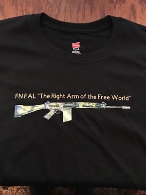 FULL COLOR FN FAL T Shirt The Right Arm of the Free World Rhodesian ...