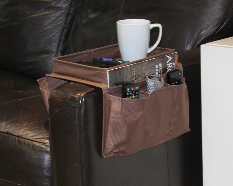 ARMCHAIR Remote Control Holder Snack Sofa Arm Rest Organizer Caddy ...
