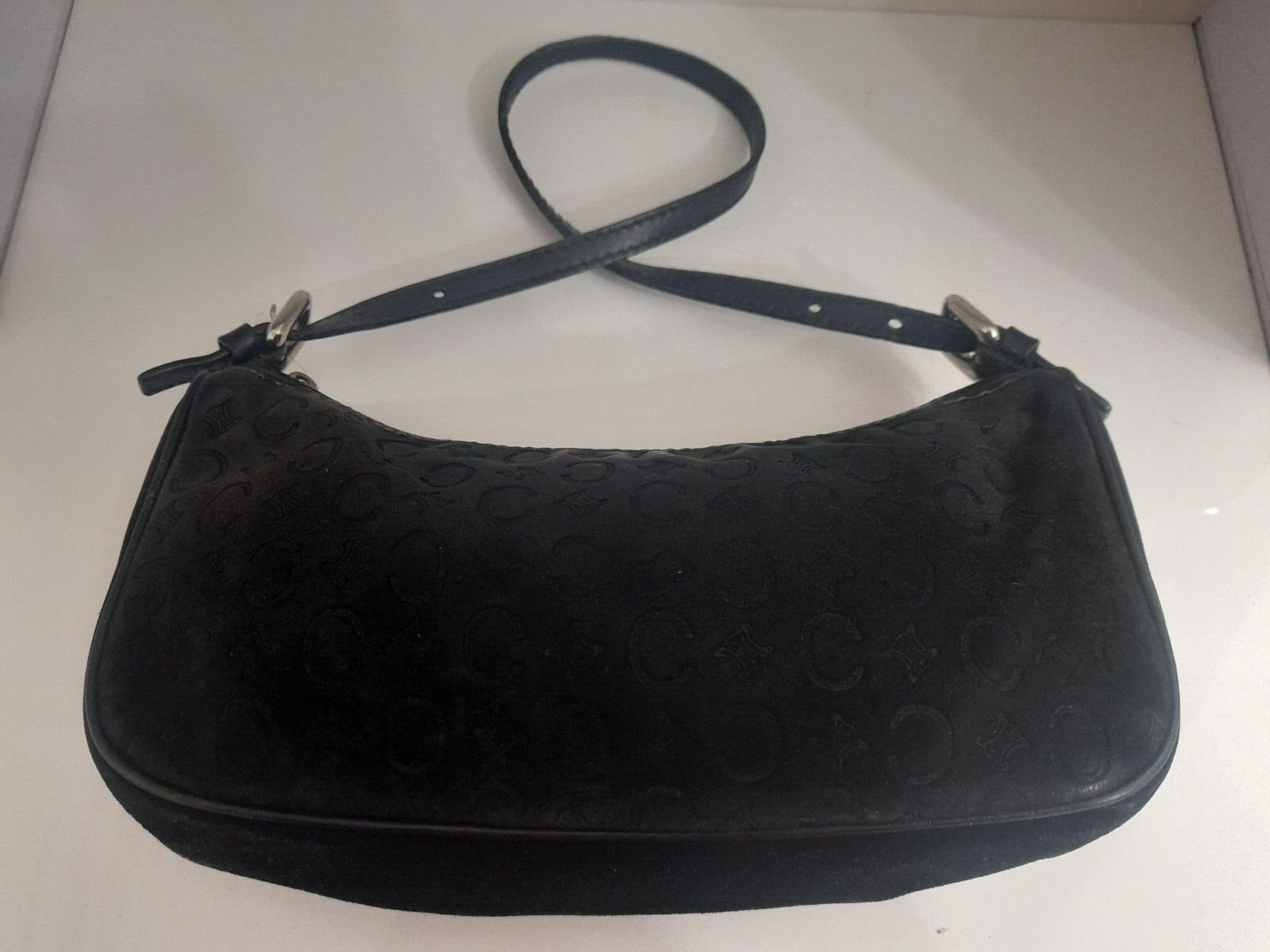 CELINE HANDBAG CE00/13, BLACK, MADE IN ITALY