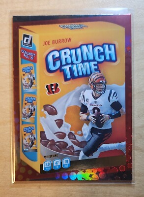 2022 Donruss Joe Burrow Crunch Time Galactic SSP Case Hit #CT-4 Bengals ...
