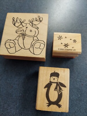 Repeat Impression Moose Savvy Stamp Penguin Stampin Up Snowflake Stamps ...
