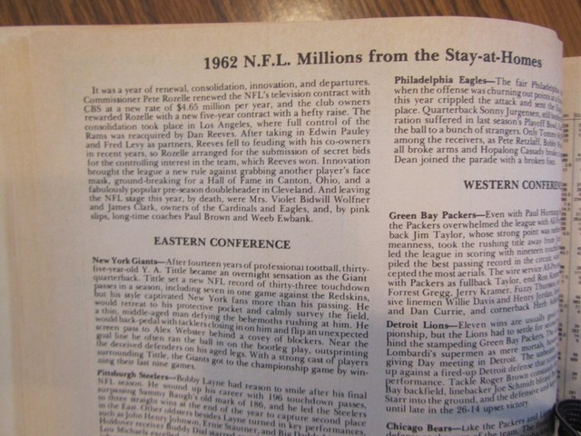 The Sports Encyclopedia : Pro Football by Richard M. Cohen, David S ...