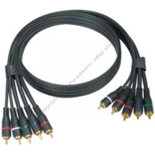 3ft short RGB+LR Component Video+Audio Cable/Cord/Wire 5*RCA HDTV/LCD ...