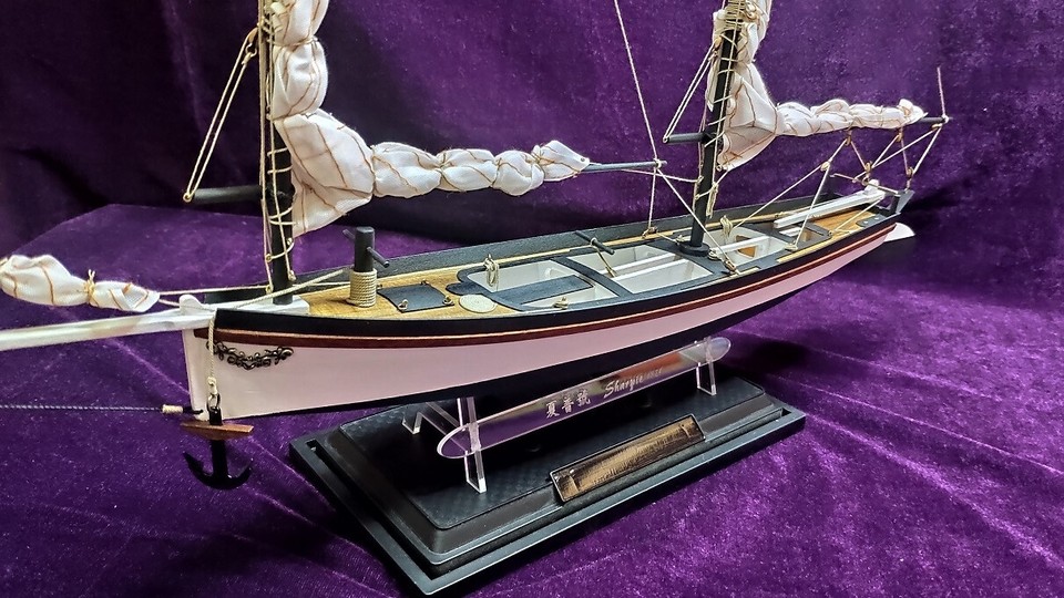 Scale 1/24 Sharpie Sailboat 520mm 20.5" Unassembled Wooden Model Boat ...