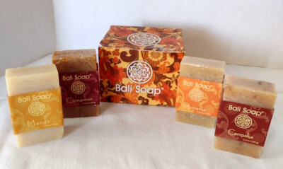 Bali Soap - Natural Soap Bar Gift Set, Face Soap or Body Soap, 4 pc ...