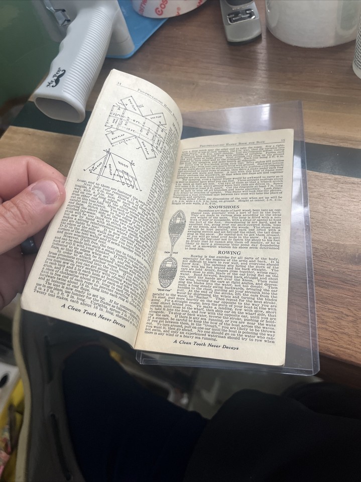 Prophylactic Toothbrush Advertising Booklet Handy Book For Boys 1923 ...