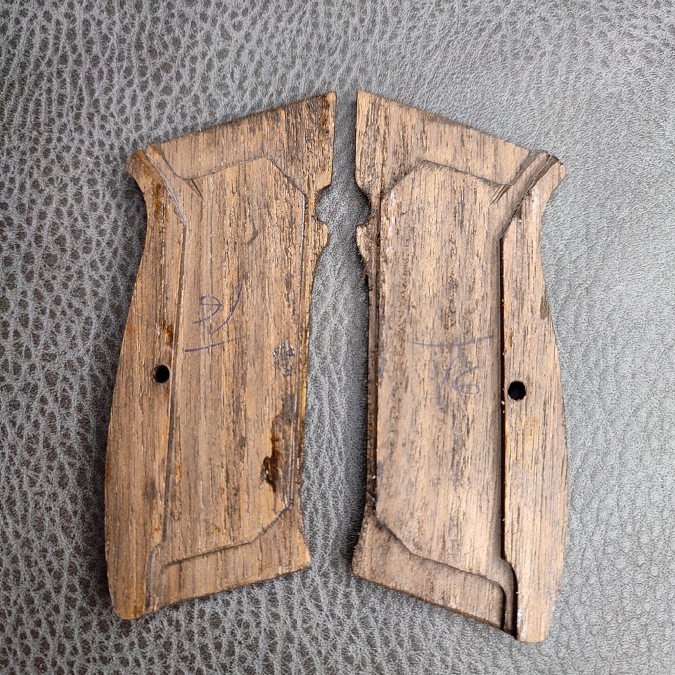 CZ 75 75B Grips SET NEW TURKISH WALNUT WOOD HAND MADE Nice Gun Grips ...