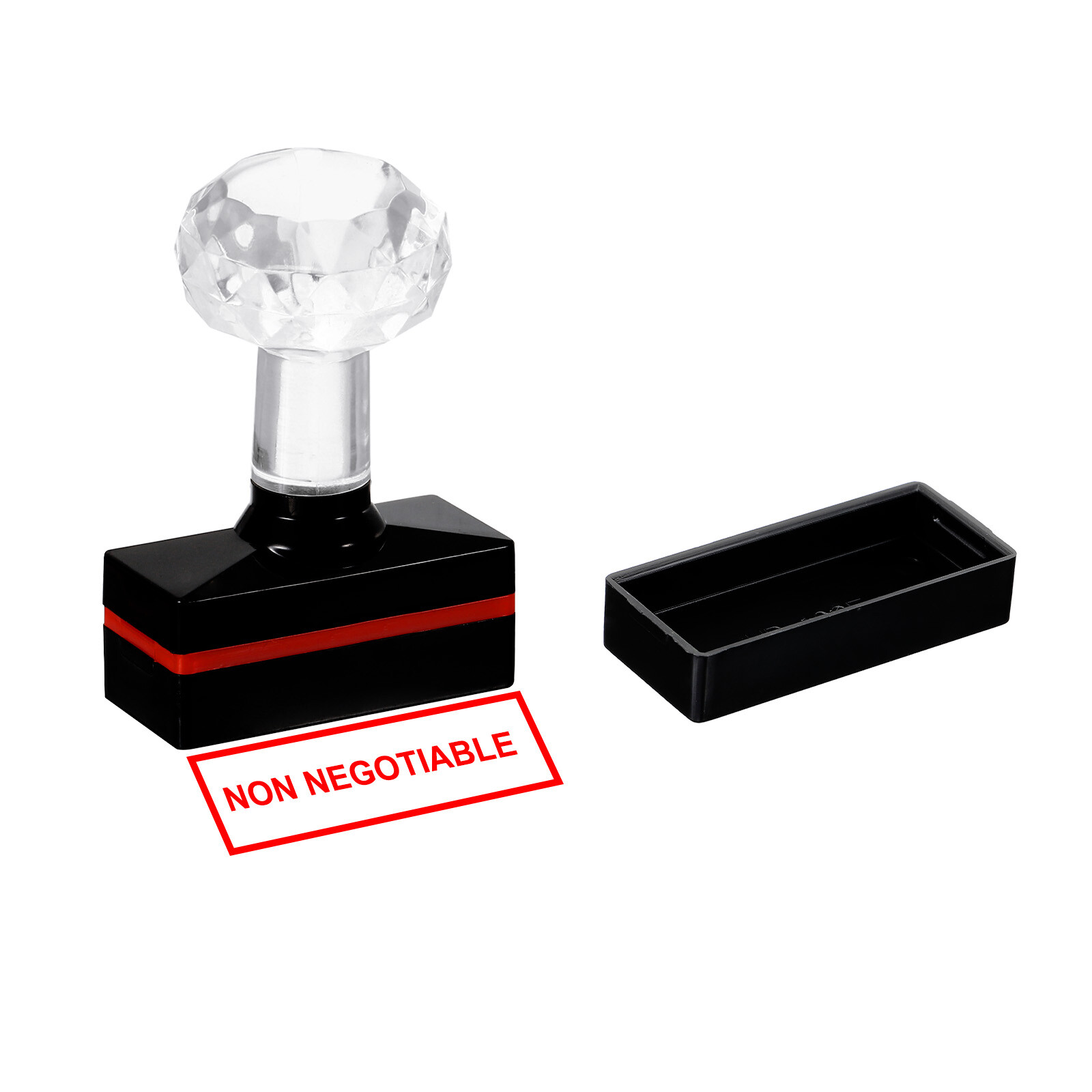 Non Negotiable Stamp Self Inking, Red Ink Office Stamps Pre Inked ...