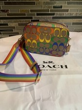 Coach C4227 Rainbow Signature Canvas Mini Camera Bag for sale online | eBay