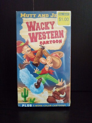Mutt and Jeff Wacky Western Cartoons VHS Video Tape 1996 NEW Sealed ...