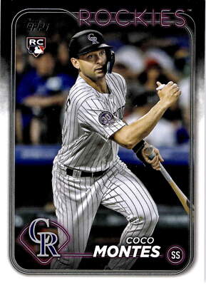 2024 Topps #92 Coco Montes - Colorado Rockies - Rookie | eBay