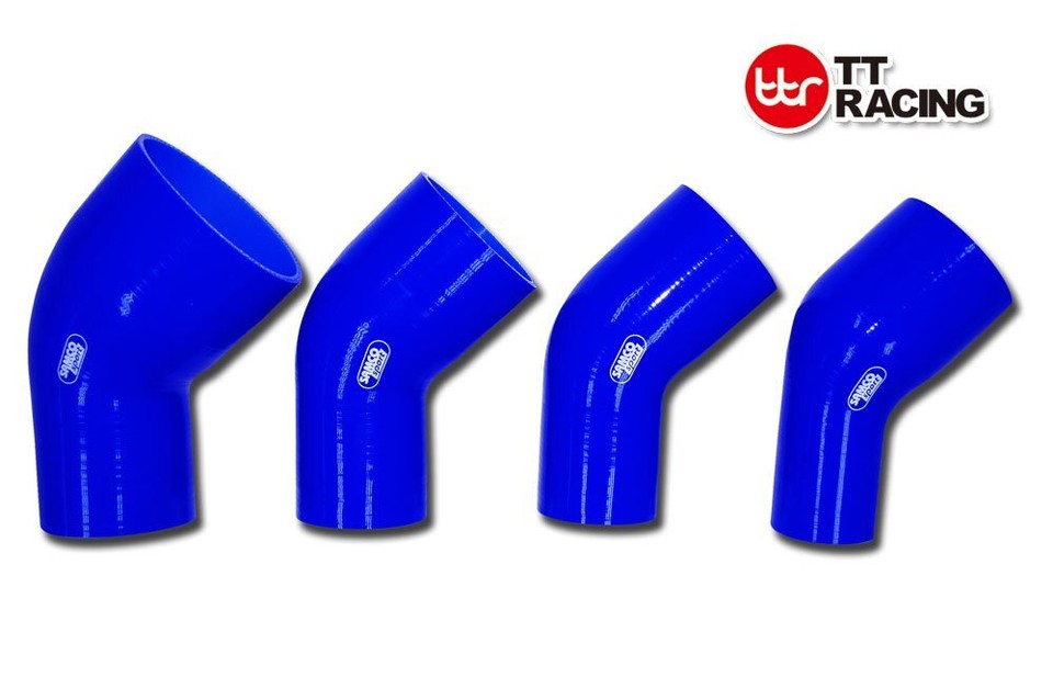 Silicone Turbo Air Pipe 45 Degree Reducer Elbow Hose 64mm to 89mm 2.5 3 ...