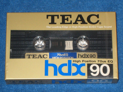 TEAC HDX90, High Bias Position Blank Cassette Tape, Made in Japan ...