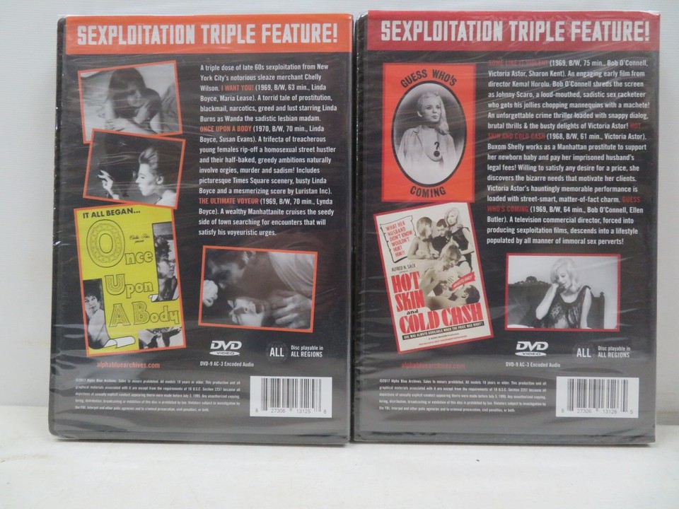 GRINDHOUSE DVD 2-PACK! 6 MOVIES! ALL LATE 1960s b/w (2pc74) | eBay