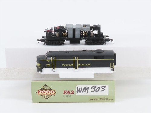 HO Scale Proto 2000 8357 WM Western Maryland ALCO FA2 Diesel #303 - BAD ...