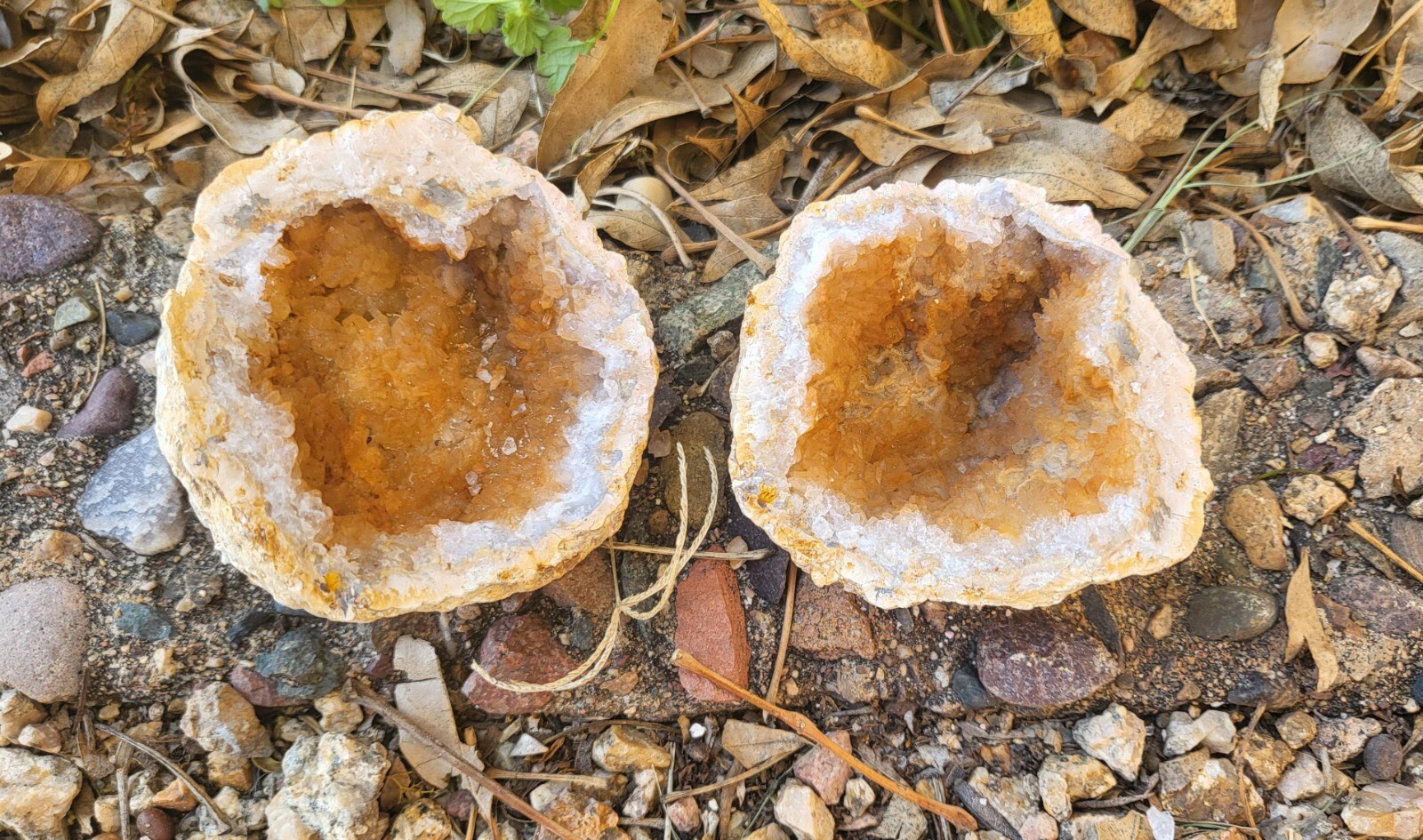 Opened Crystal Canyon Geodes Pair Of Opened Geode Clusters | eBay