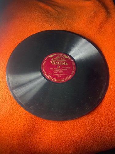 12" VICTROLA Record 78 rpm 89001 FORZA DEL DESTINO Enrico Caruso ...