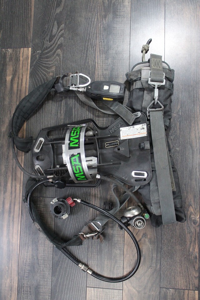 MSA Frame Harness 4500psi SCBA Air Pack Bottle Cylinder Tank Breathing ...