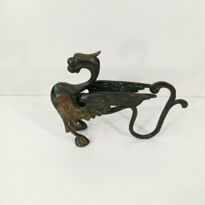 Antique Rare Sculpture Griffin,Mythical Statue,Base Figurine Decor ...