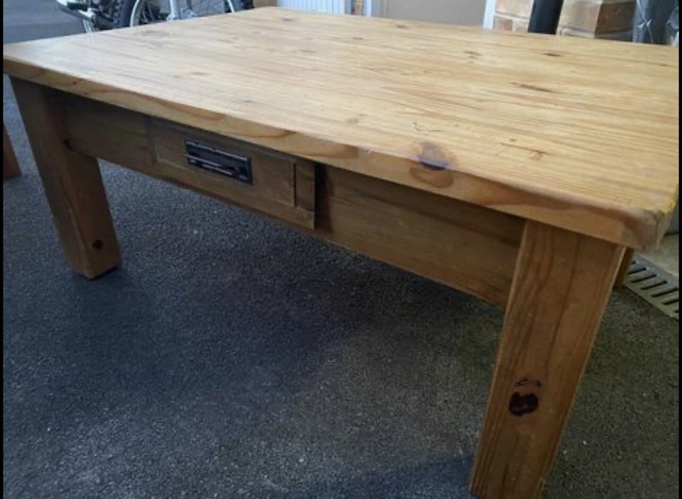 heavy pine table | eBay UK