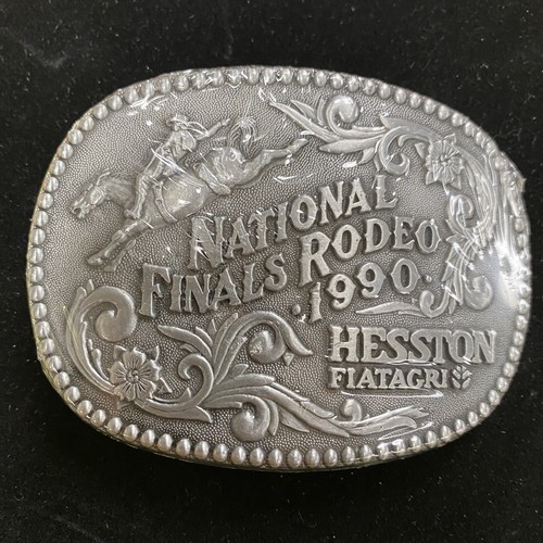 1990 Hesston National Finals Rodeo NFR Collectors Rodeo Cowboy Belt ...