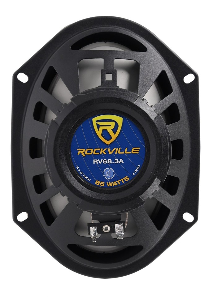 (4) Rockville RV68.3A 6x8" 3-Way Car Speakers 1800 Watts/340 Watts RMS ...