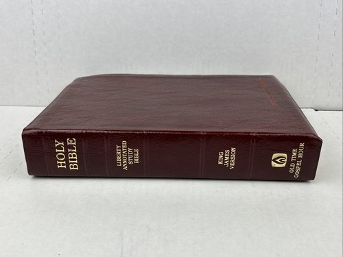 The Liberty Annotated Study Bible KJV 1988 Leather Dr. Jerry Falwell | eBay