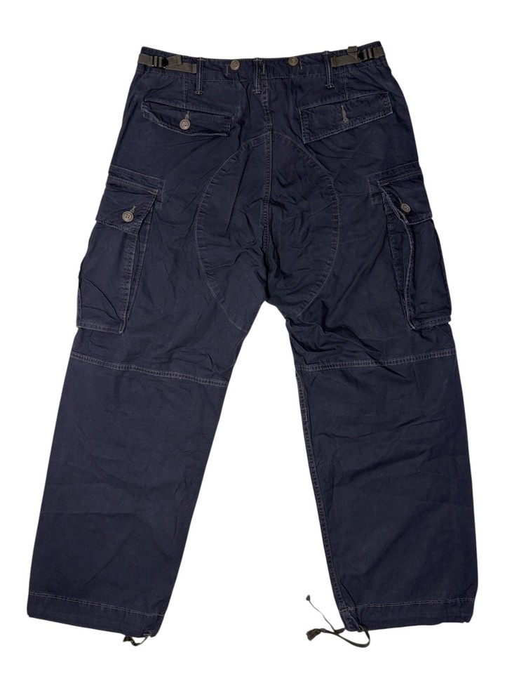 Double RL Ralph Lauren RRL Navy Cargo Surplus Ranger Pants 34x30 - READ ...