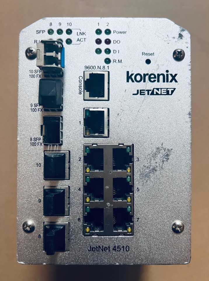 Korenix Technology JETNET 4510 industrial managed Fast Ethernet switch ...