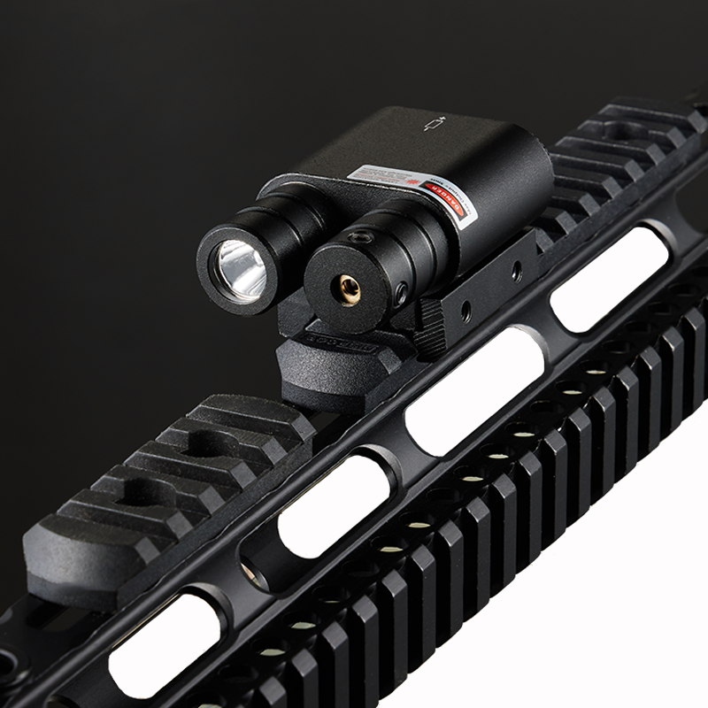 Mini Red Laser Dot Sight Combo with Flashlight & 20mm mount | eBay