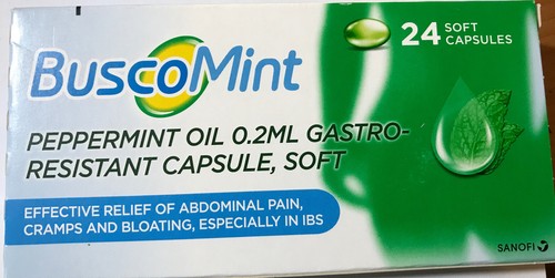BuscoMint Peppermint Oil 0.2ml Gastro-Resistant Capsule, Soft Exp: 01/ ...