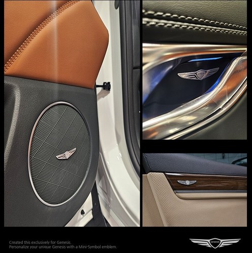 4 Genesis symbol small emblems For All Hyundai Genesis model (Made in ...