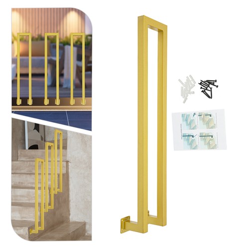 Side Mount Stair Railing Hand Rail Guardrail N-shaped Metal Decorative ...