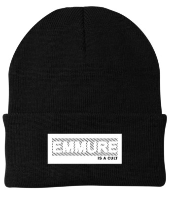 EMMURE Is A Cult Black Beanie Hat NEW Metalcore | eBay