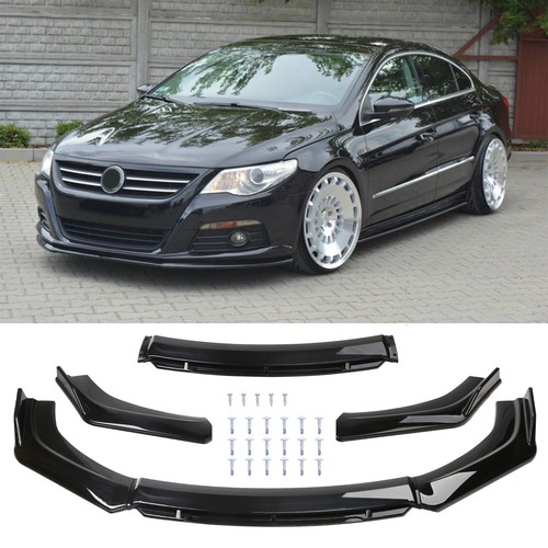 Gloss Front Bumper Lip Splitter Spoiler Chin Body Kit For Volkswagen CC ...