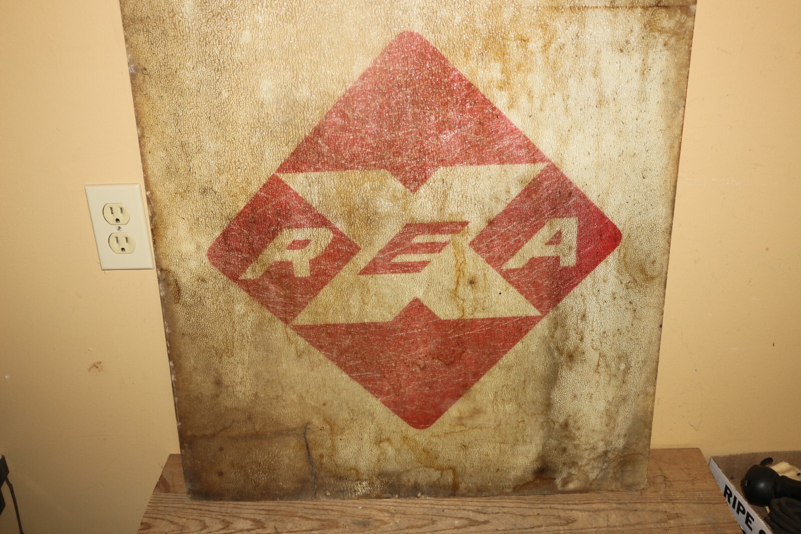 Large Original Vintage REA Railway Express Agency Railroad 36" Sign | eBay