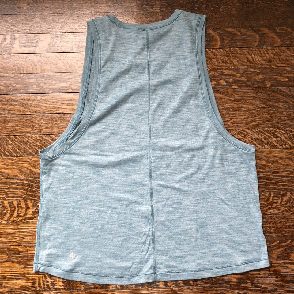 EUC Lululemon Cardio Squad Muscle Tank Heathered Teal 10 | eBay