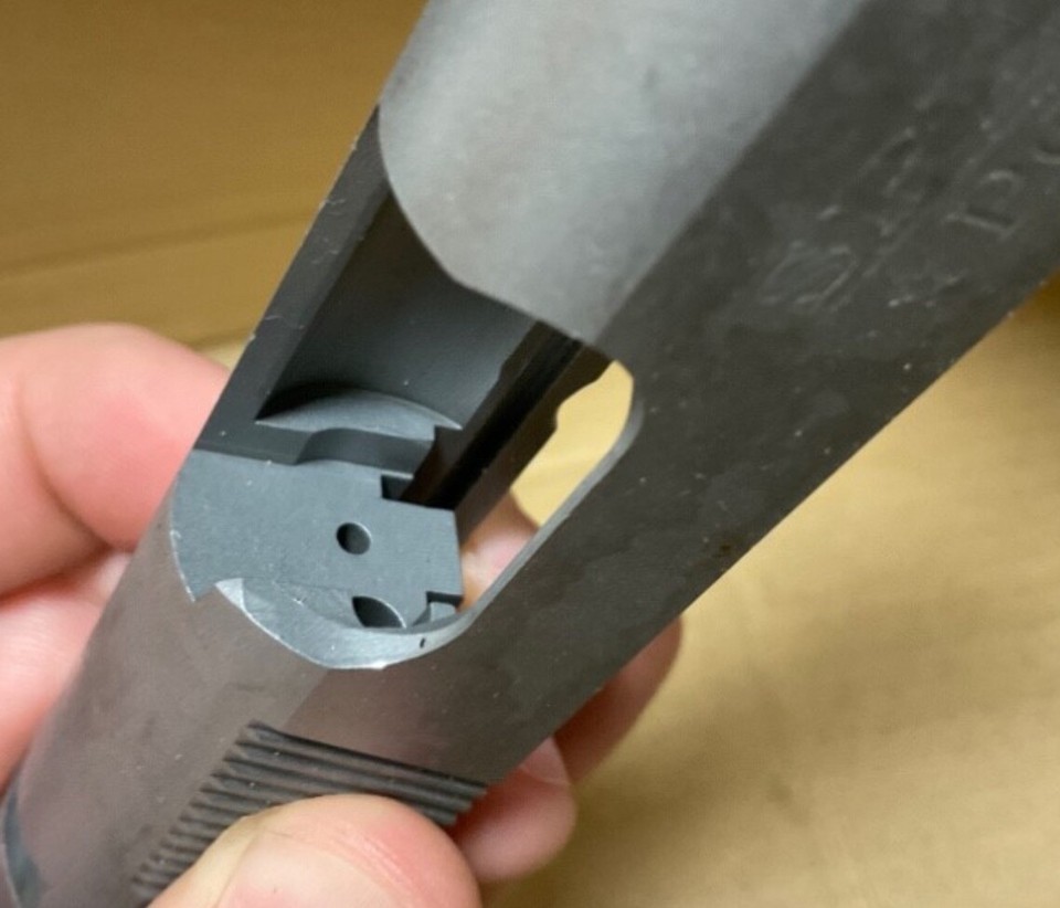 COLT Blank 1911 No Dovetails Rollmarks STAINLESS STRIPPED SLIDE 45 Auto ...