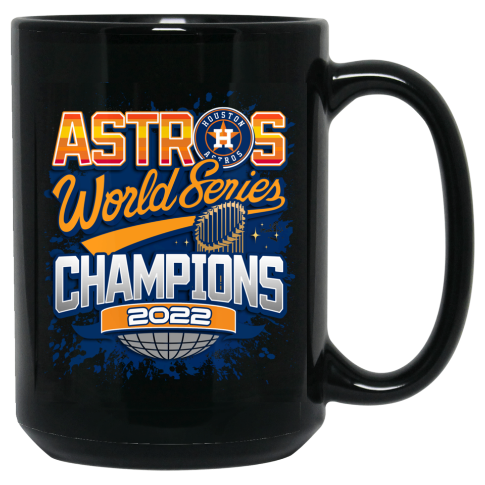 2022 World Series Champions Houston Astros v5 Black 15 oz Ceramic ...