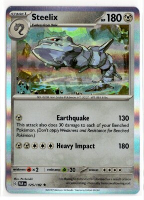Pokemon Paradox Rift Holo Rare 125/182 Steelix | eBay