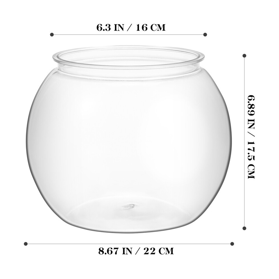 Large Fish Bowl Fishbowl Helmet Guppy Goldfish Aquarium Glass | eBay