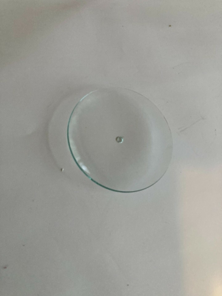 2" to 7" Diameter Barometer Replacement CONVEX glass with Center Hole ...