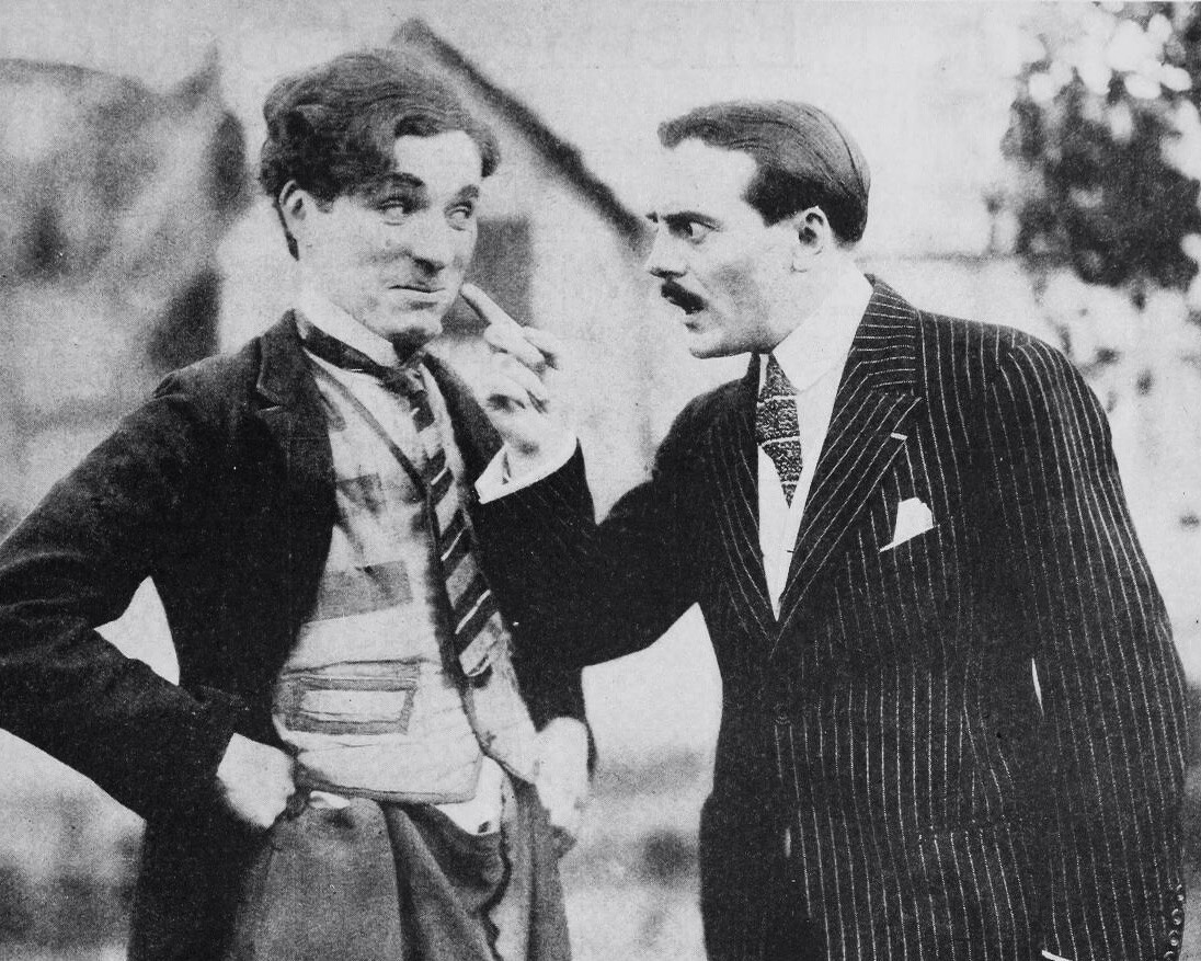 Max Linder & Charlie Chaplin 8X10 Photo French actor silent film movie ...
