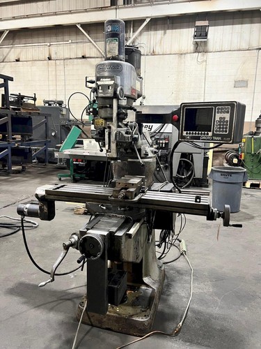 USED BRIDGEPORT 9" X 48", 2-AXIS CNC KNEE MILL WITH PROTO TRAK MX2 ...
